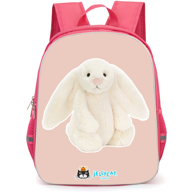 Jellycat Animals Backpack StudentPack - Bashful Cream Bunny Portrait ...