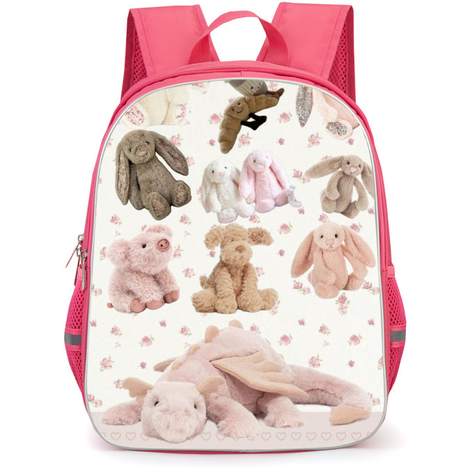 Jellycat Backpack StudentPack - Bunny Collage Pattern Art Background ...