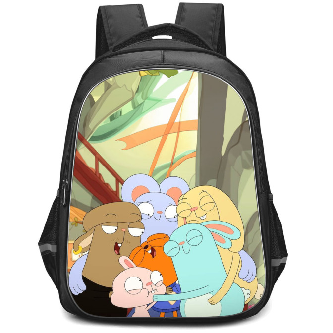 Kiff Backpack StudentPack - Kiff Character Hugging Each Other | Trendapack