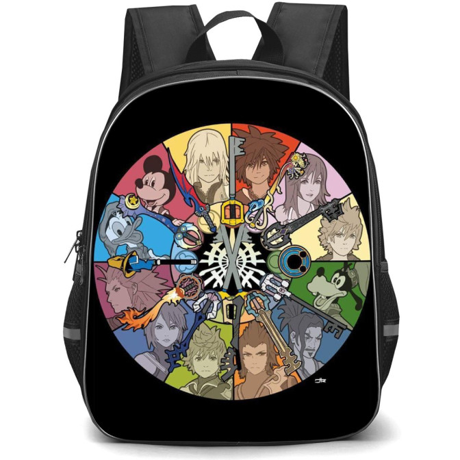 Kingdom Hearts Backpack StudentPack - Characters Wheel Each Weapon ...
