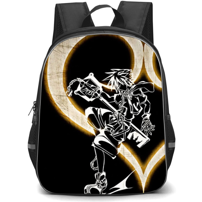 Kingdom Hearts Sora Backpack StudentPack - Sora Silhouette Yellow Heart ...