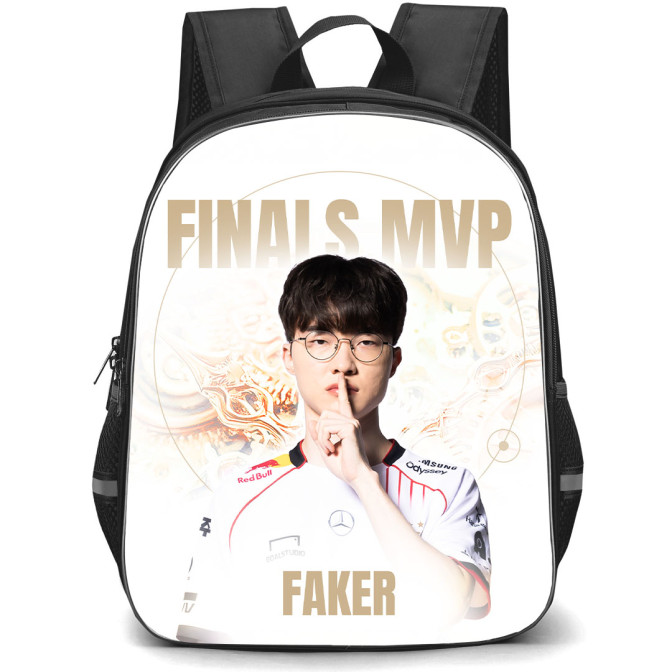 T1 Faker Backpack StudentPack - Faker Finals MVP Poster White ...