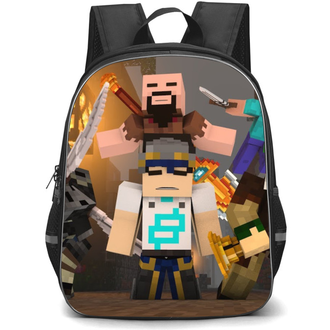 Minecraft Backpack StudentPack - Minecraft Story Mode Characters Fierce ...