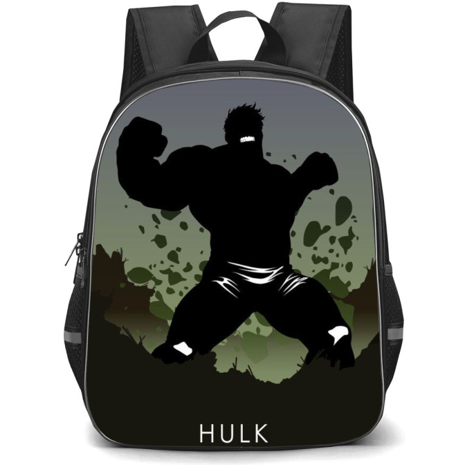 Marvel Hulk Backpack StudentPack - Hulk Attacking Poster Silhoutte ...
