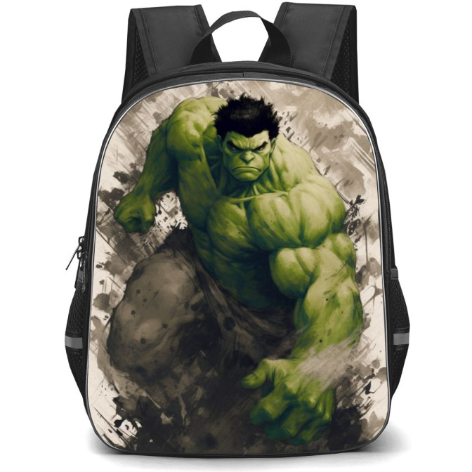 Marvel Hulk Backpack StudentPack - Hulk Painting Illustration | Trendapack