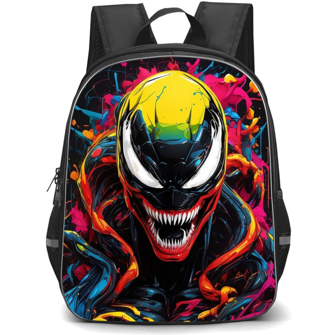 Marvel Venom Backpack StudentPack - Venom In Yellow Color Ilustration ...