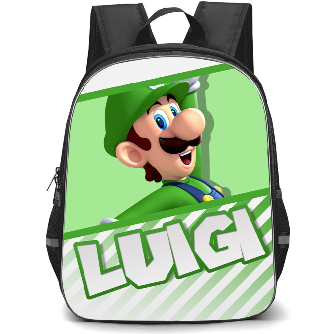 Super Mario Luigi Backpack StudentPack - Luigi Smiling Introduction ...