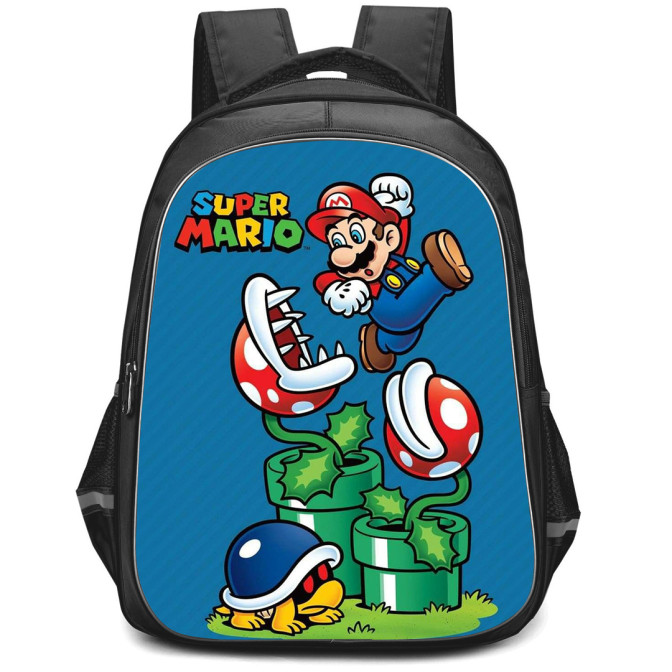 Super Mario Backpack StudentPack - Super Mario Jumping from Piranha ...
