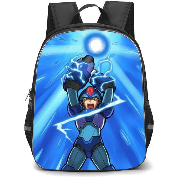 Mega Man Backpack StudentPack - Mega Man X Shouting Ready To Fire Anime ...