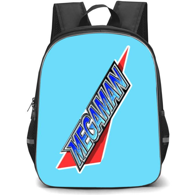 Mega Man Backpack StudentPack - Mega Man Red Background Logo | Trendapack