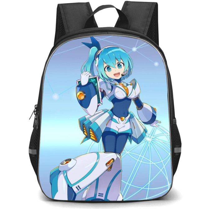 Mega Man Rico Backpack StudentPack - Rico Smiling Anime Poster | Trendapack