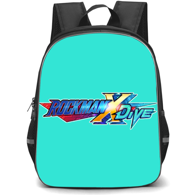 Mega Man Backpack StudentPack - Mega Man Rockman X Dive Logo | Trendapack