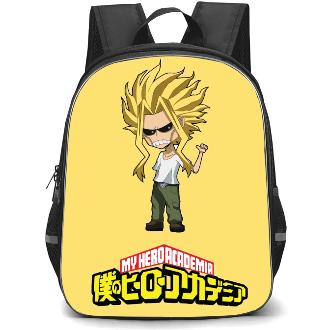 My Hero Academia All Might Backpack StudentPack - All Might Cartoon Art ...