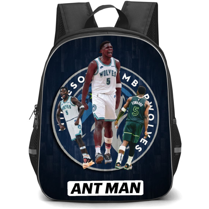 NBA Anthony Edwards Backpack StudentPack - Anthony Edwards Shouting On ...