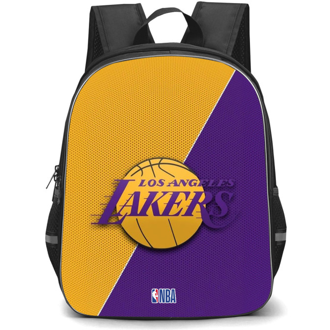 NBA Los Angeles Lakers Backpack StudentPack - Team Logo On Yellow And ...