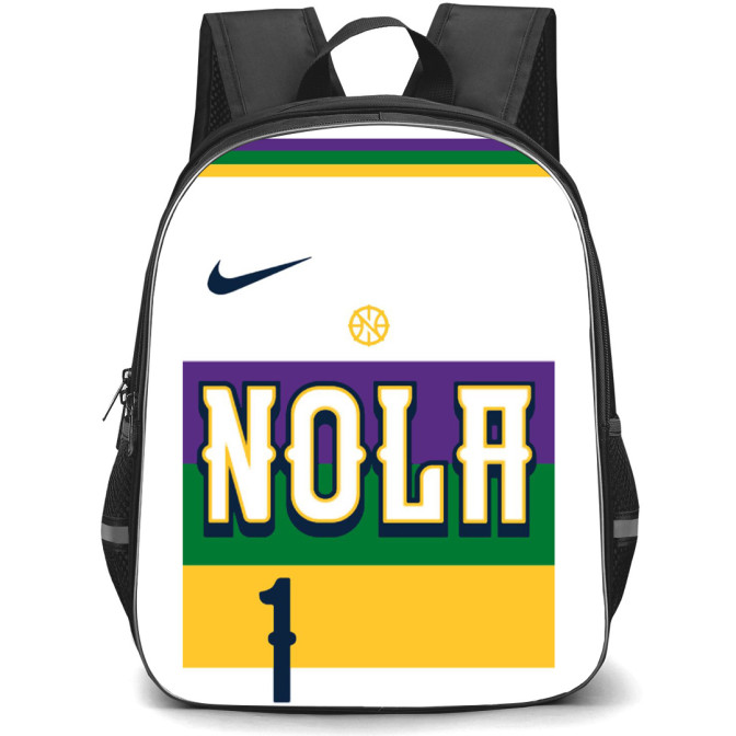 NBA Backpack StudentPack - NBA New Orleans Pelican Logo Jersey Poster ...
