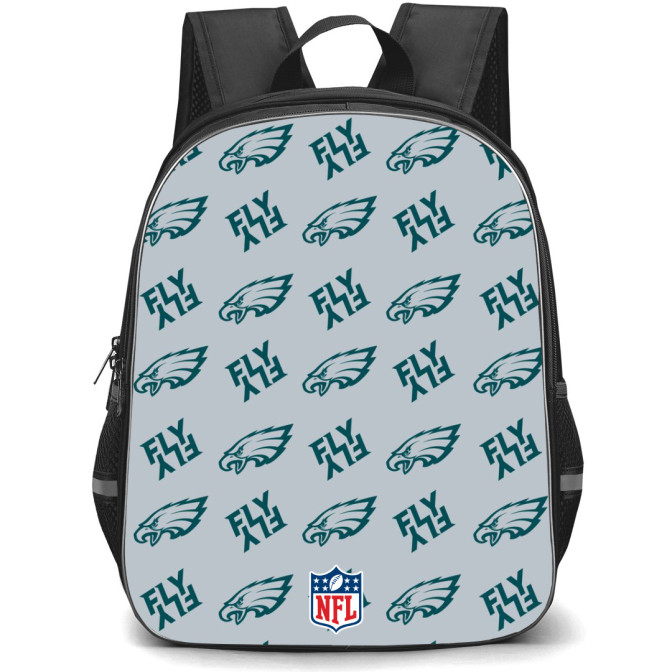 NFL Philadelphia Eagles Backpack StudentPack - Philadelphia Eagles Logo Fly Pattern Art On Gray ...