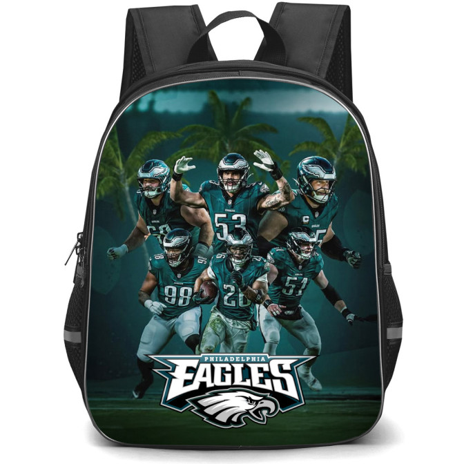 NFL Philadelphia Eagles Backpack StudentPack - Eagles Players In Action ...
