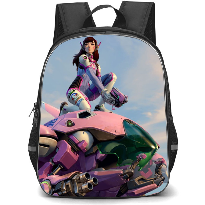 Overwatch D Va Backpack StudentPack - D Va Attack Mode Illustration ...