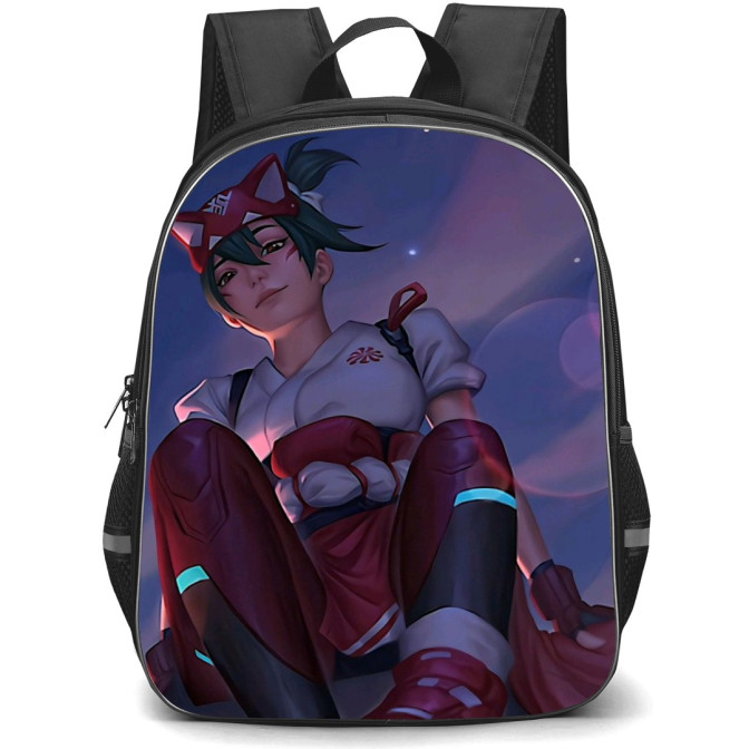 Overwatch Kiriko Backpack StudentPack - Kiriko Sitting Illustration ...