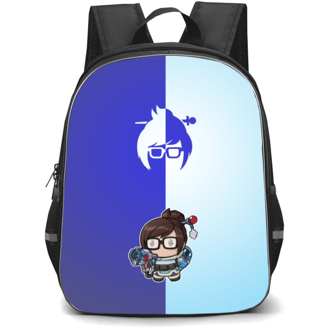 Overwatch Mei Backpack StudentPack - Mei Chibi Art Sticker | Trendapack
