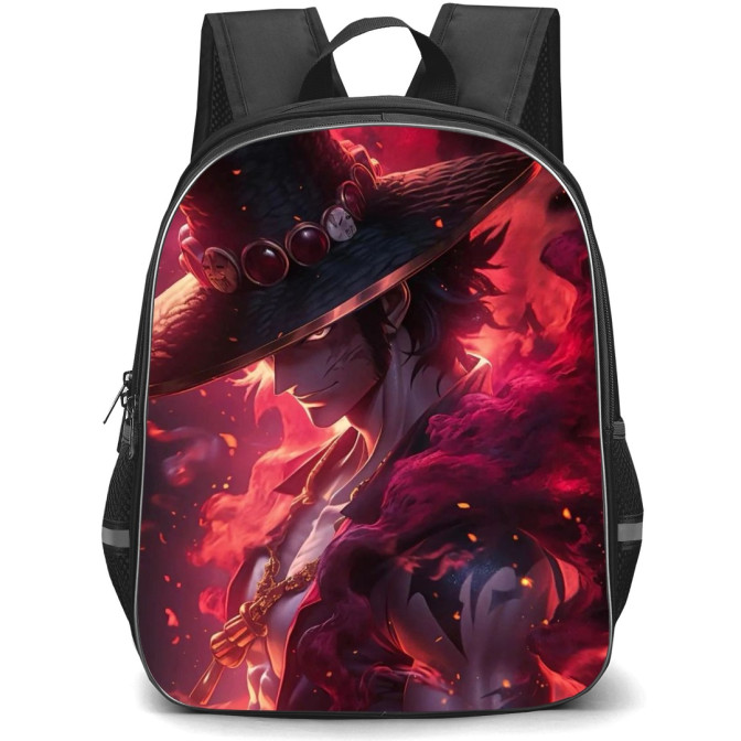 One Piece Ace School Backpack StudentPack - Ace Side Portrait Smiling ...