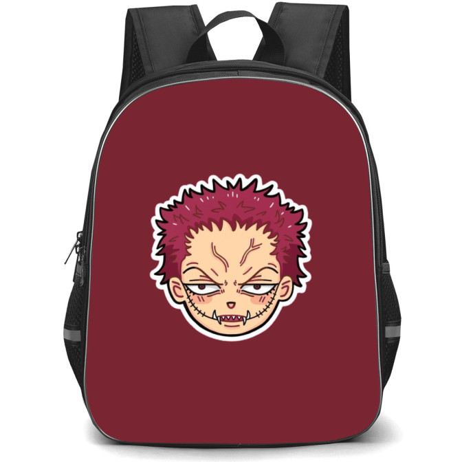 One Piece Katakuri Backpack StudentPack - Katakuri Chibi Head Sticker ...