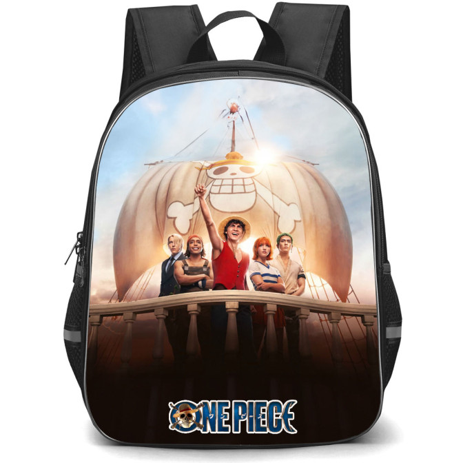 One Piece Netflix Backpack StudentPack - The Straw Hat Pirates Portrait ...