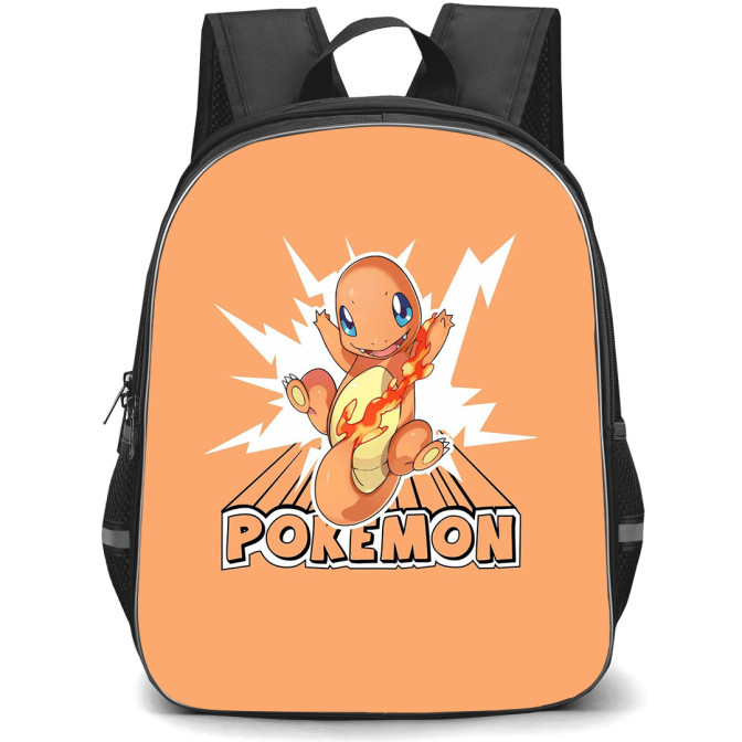 Pokemon Charmander Backpack StudentPack - Charmander Jumping Pokemon ...