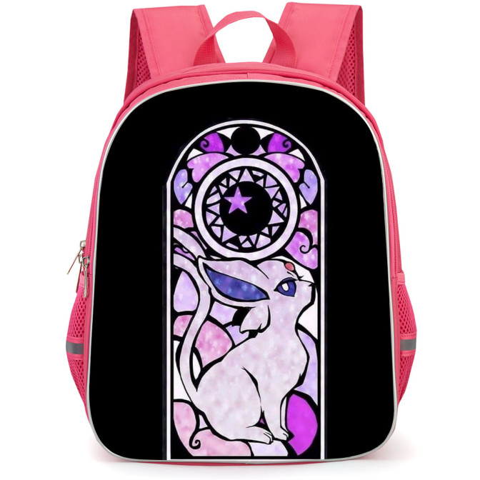 Pokemon Espeon Backpack StudentPack - Espeon Watercolor Art On Black ...