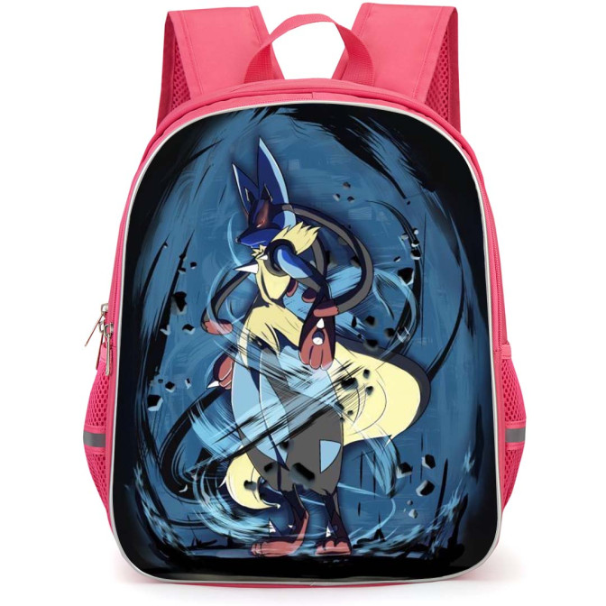 Pokemon Lucario Backpack StudentPack - Lucario Mega Lucario Standing ...