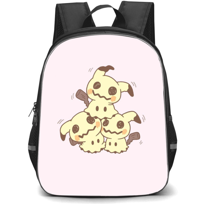 Pokemon Mimikyu Backpack StudentPack - Mimikyu Poses Chibi Art | Trendapack