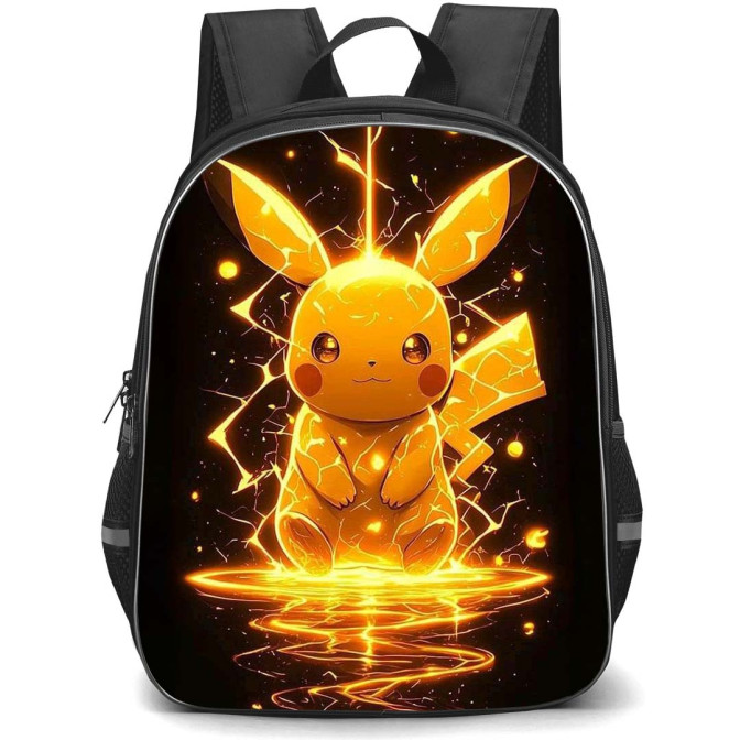 Pokemon Pikachu Backpack StudentPack - Pikachu Gold Sparkle Black ...