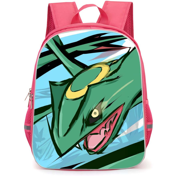 Pokemon Rayquaza Backpack StudentPack - Rayquaza Head Pencil Art ...