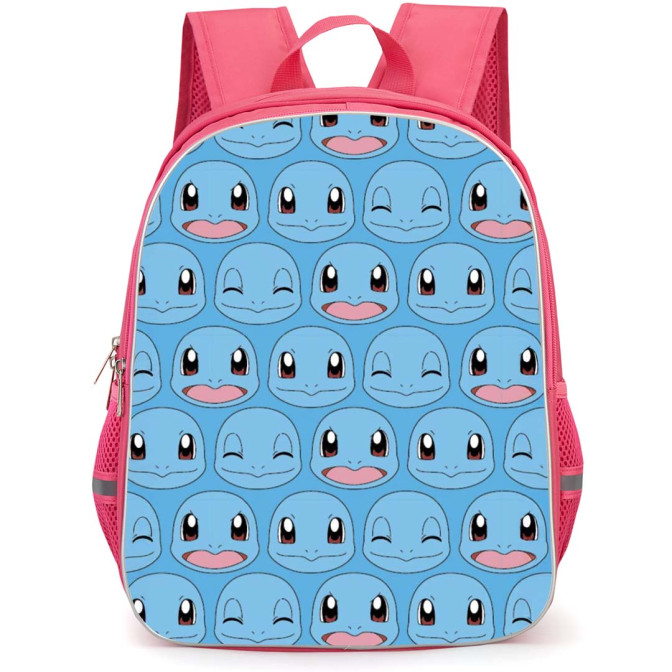 Pokemon Squirtle Backpack StudentPack - Squirtle Faces Pattern Art ...