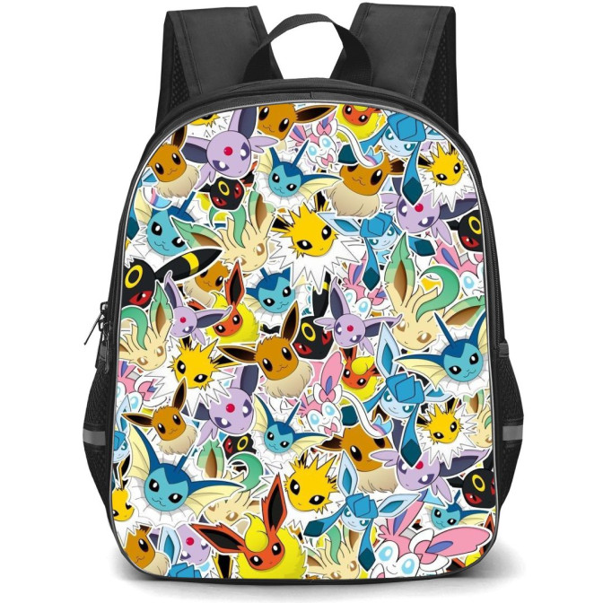 Pokemon Eevee Backpack StudentPack - Eevee Sticker Collage | Trendapack