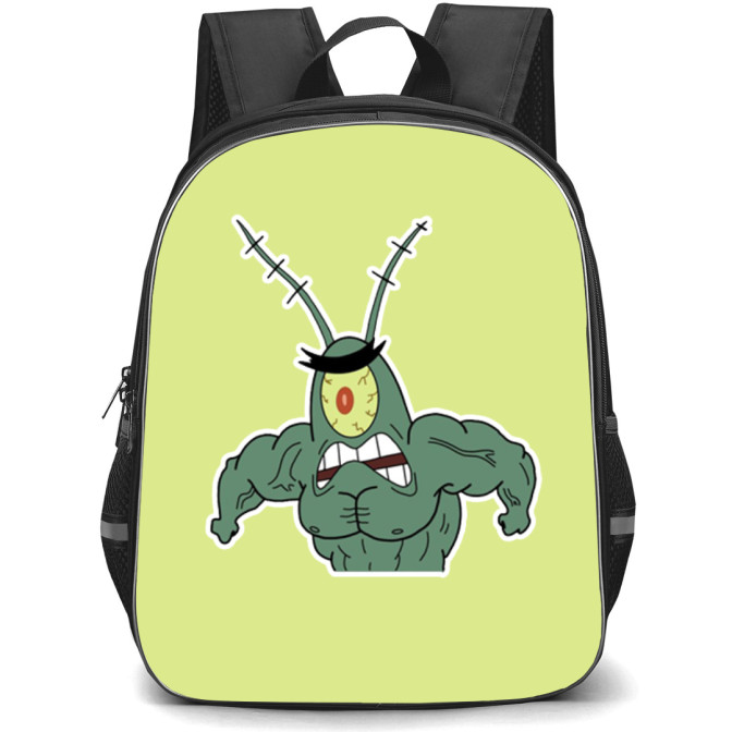 Plankton Backpack StudentPack - Super Buff Plankton Sticker | Trendapack
