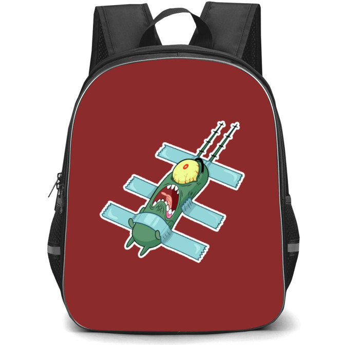 Plankton Backpack StudentPack - Plankton Torture Sticker | Trendapack