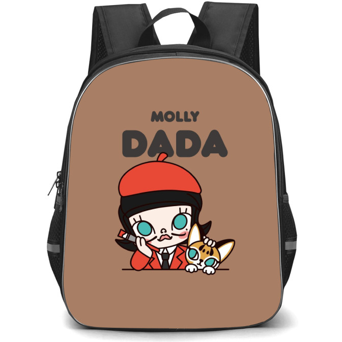 Pop Mart Molly Backpack StudentPack - Molly Dada Avatar Brown ...