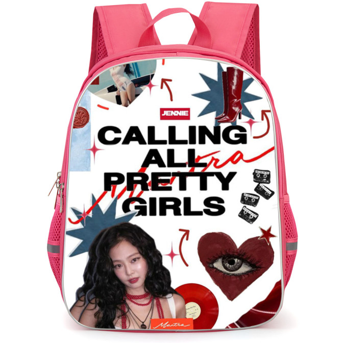 Jennie Kim Backpack StudentPack - Jennie Kim Calling All Pretty Girls ...