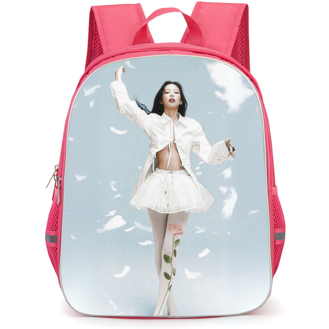 Jennie Kim Backpack StudentPack - Jennie Kim Holding Flower Retro ...