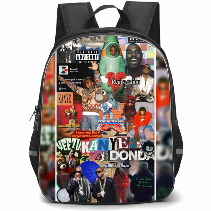 Kanye West Backpack StudentPack - Kanye West Collage Poster | Trendapack