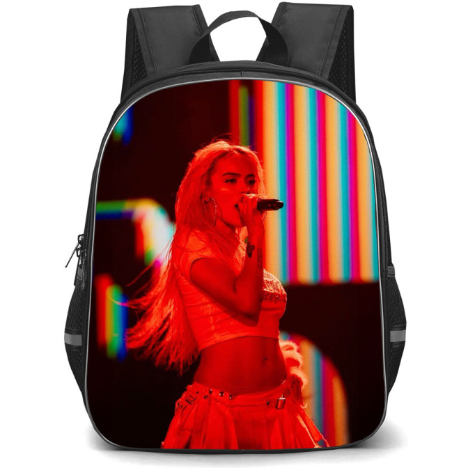 Karol G Backpack StudentPack - Karol G Performing In A Concert Red ...