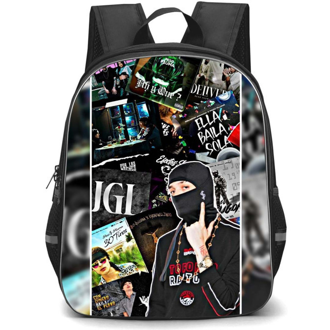 Peso Pluma Backpack StudentPack - Peso Pluma Collage Poster | Trendapack