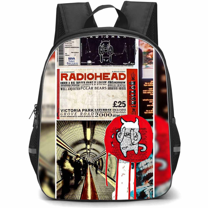Radiohead Backpack StudentPack - Radiohead Live Tour Poster | Trendapack