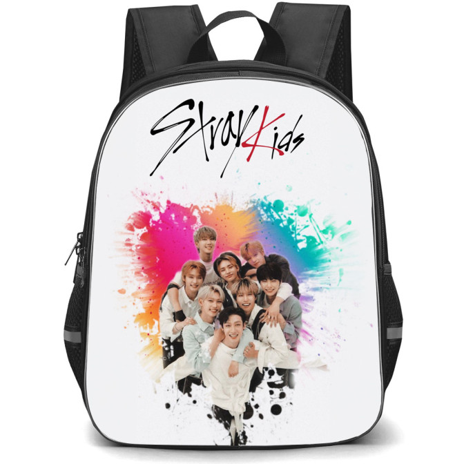 Stray Kids Backpack StudentPack - Stray Kids Members Colorful Poster ...