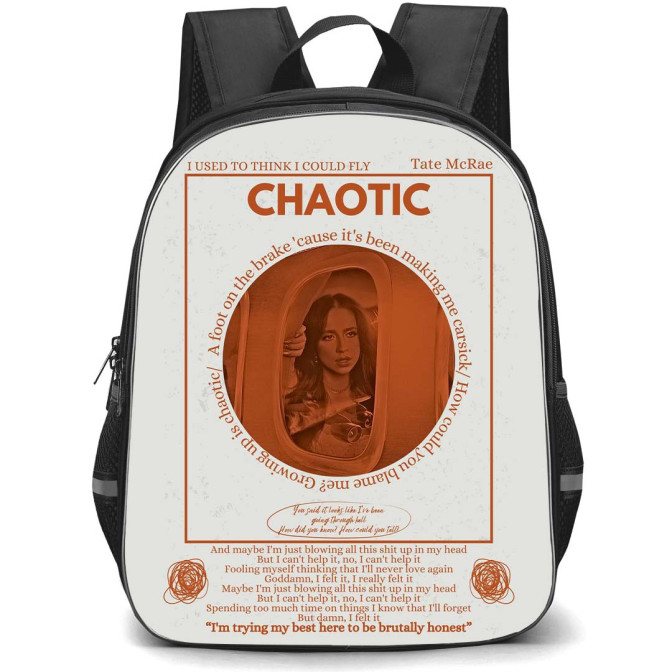Tate McRae Backpack StudentPack - Tate McRae Chaotic Vintage Poster ...