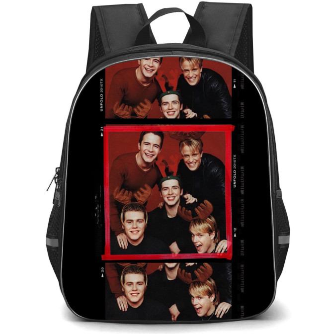 Westlife Backpack StudentPack - Westlife Group Picture On Red ...