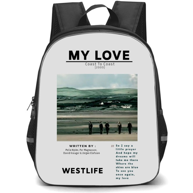 Westlife Backpack StudentPack - Westlife My Love Album Poster | Trendapack