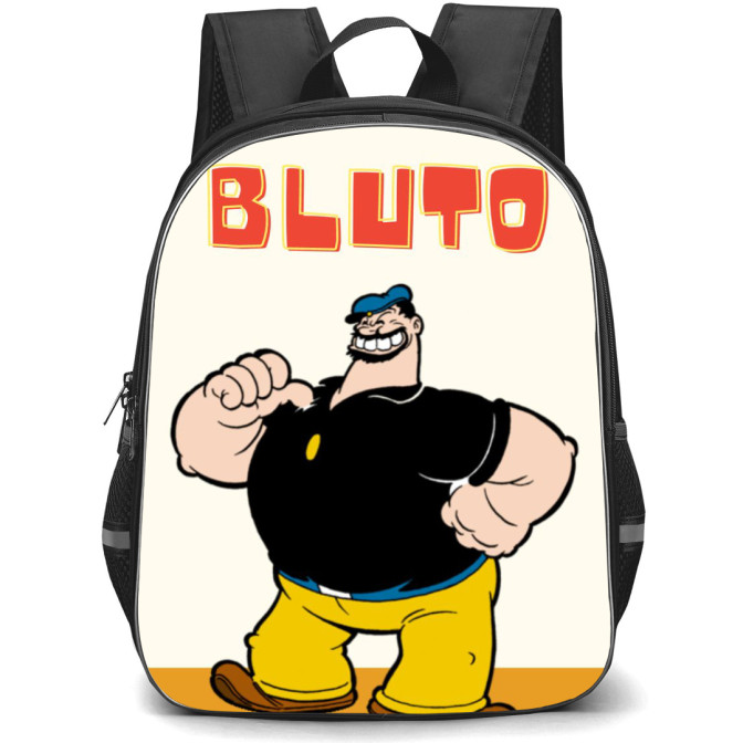 Popeye Bluto Backpack StudentPack - Bluto Standing Pose White ...